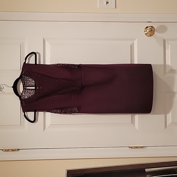 Zara | Dresses | Zara Maroon Cocktail Dress | Poshmark